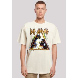 F4NT4STIC Damen T-Shirt "Def Leppard Hysteria", beige, Gr. S, Obermaterial: 100% Baumwolle, Shirts, Premium Qualit&auml;t