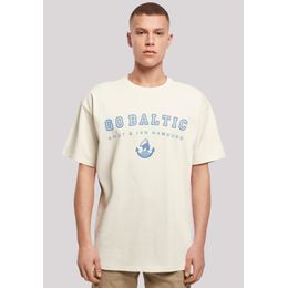 F4NT4STIC Damen T-Shirt "Go Baltic Ostsee Knut & Jan Hamburg", beige, Gr. M, Obermaterial: 100% Baumwolle, Shirts, Print