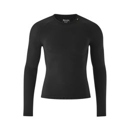 Gonso Herren Funktionsshirt "BASE SHIRT LONGSLEEVE M", schwarz, Gr. M, 87% Polyamid, 13% Elasthan, Shirts, Herren Unterhemd langarm, Radunterhemd,