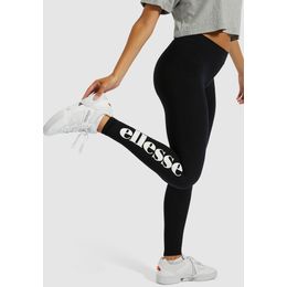 Ellesse Damen Leggings "SOLOS 2 LEGGING", schwarz, Gr. 40, Obermaterial: 95% Baumwolle, 5% Elasthan, Hosen