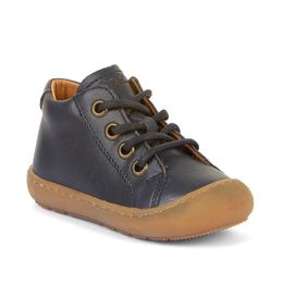 froddo Baby Lauflernschuh "OLLIES S LACES", Gr. 22, blau, Leder, unifarben, Schuhe, Barfu&szlig;schuh, Kinderschuh mit herausnehmbarer Innensohle