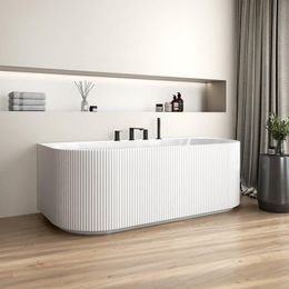 rivea Maila groove Vorwand-Badewanne L: 170 B: 80 cm, BR0100WH,