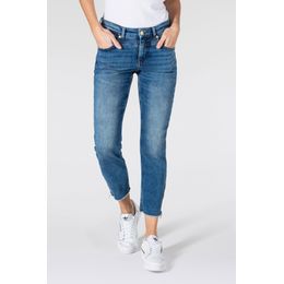 MAC Damen Ankle-Jeans "Rich-Slim Chic", schwarz, Gr. 46, Denim/Jeans, Obermaterial: 72% Baumwolle, 16% Polyester, 10% Lyocell, 2% Elasthan, Jeans,