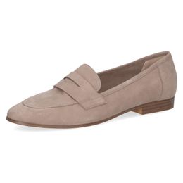 Caprice Damen Slipper, Gr. 40, braun, Veloursleder, Schuhe, Blockabsatz, Businessschuh, Schlüpfschuh mit Zierriegel