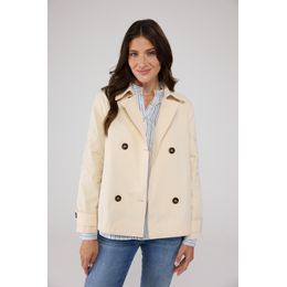 LIEBLINGSSTÜCK LIEBLINGSSTÜCK Damen Kurzjacke "IniaL", beige, Gr. 40, bestickt, unifarben, Web, Obermaterial: 60% Baumwolle, 40% Polyester, Jacken, mit Stickerei am