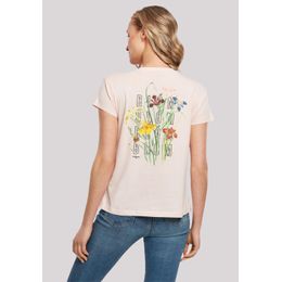 F4NT4STIC Damen T-Shirt "Bl&oacute;m Blumenstrauss", pink, Gr. XL, Obermaterial: 100% Baumwolle, Shirts, Print