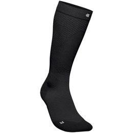 Bauerfeind Damen Sportsocken "Run Ultralight Compression Socks, Women", Gr. 41, schwarz, Obermaterial: 57% Baumwolle, 41% Polyester, 2% Elasthan,