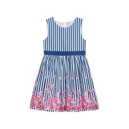 DANAMADE M&auml;dchen Druckkleid "DANAMADE Dresses DTABEA", blau, Gr. 134, Oberstoff: 100% Baumwolle / Futter: 100% Baumwolle, Kleider