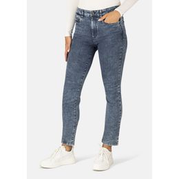 STOOKER WOMEN Damen 5-Pocket-Jeans "Milano Stripe Magic Shape Fit", blau, Gr. 40, Denim/Jeans, 87% Baumwolle, 11% Polyester, 2% Elasthan, Jeans,