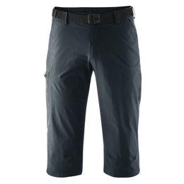 Gonso Herren Fahrradhose "Porto", grau, Gr. L, 90% Polyamid, 10% Elastan, Hosen, Herren 3/4 Radhose, Innenhose mit Sitzpolster, Bund inkl. Gürtel