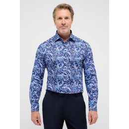 Eterna Herren Langarmhemd "MODERN FIT", blau, Gr. 41, Twill, 100% Baumwolle, Hemden, NON IRON (b&uuml;gelfrei)