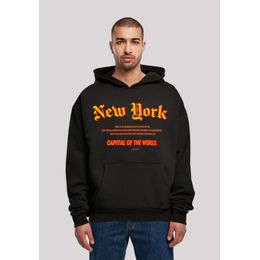 F4NT4STIC Herren Kapuzenpullover "New York OVERSIZE HOODIE", schwarz, Gr. S, Obermaterial: 100% Baumwolle, Pullover, Print