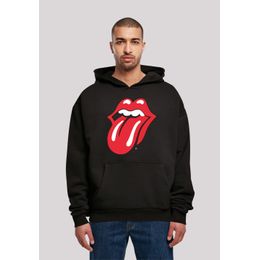 F4NT4STIC Herren Kapuzenpullover "The Rolling Stones Zunge", schwarz, Gr. M, Obermaterial: 100% Baumwolle, Pullover, Premium Qualität