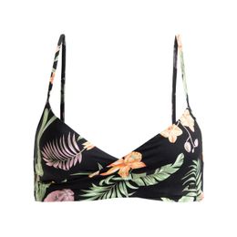 Roxy Damen Bandeau-Bikini-Top "Pt Beach Classics", schwarz, Gr. XS, Obermaterial: 85% Polyester, 15% Elasthan;, Bikini-Oberteile