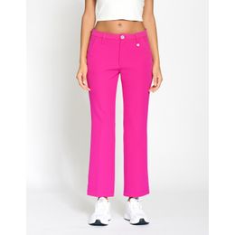 Gang Damen Stoffhose "Gang Hosen Wide Fit 94CINZIA KICK", pink, Gr. 28, 88% Polyester, 12% Elasthan, Hosen