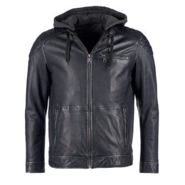 Mustang Herren Lederjacke "31023163", schwarz, Gr. L, Obermaterial: 100% Schafsleder; Futter: 60% Baumwolle, 40% Polyester; &Auml;rmelfutter: 100%