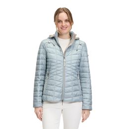 Gil Bret Damen Steppjacke, blau, Gr. 48, unifarben, Web, Obermaterial: 100% Polyamid, Jacken, mit Kapuze