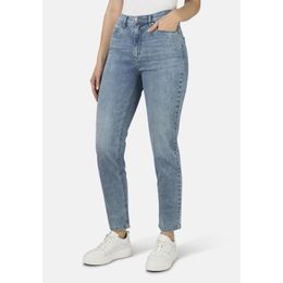 STOOKER WOMEN Damen 5-Pocket-Jeans "Nizza Fashion Tapered Fit", blau, Gr. 40, Denim/Jeans, 80% Baumwolle, 12% Lyocell, 6% Elastomultiester, 2%