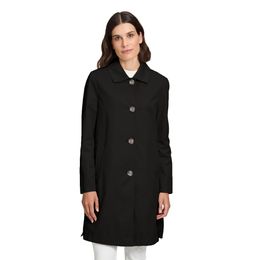 Gil Bret Damen Kurzmantel, schwarz, Gr. 44, unifarben, Obermaterial: 58% Baumwolle, 42% Polyester, M&auml;ntel, mit Umlegekragen