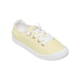Roxy Damen Sneaker "Bayshore Plus", Gr. 8, gelb, Obermaterial: 98, 95% Baumwolle / 1, 05% Metall, Futter: 100% Textil, Laufsohle: 100% TPR, Schuhe