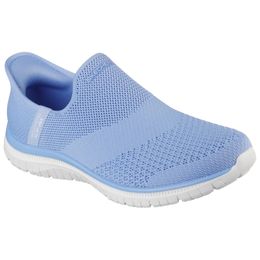 Skechers Damen Slip-On Sneaker "VIRTUE-SLEEK", Gr. 41, blau, Textil, Schuhe, Slipper, Freizeitschuh mit gepolstertem Heel-Pillow Fersenkissen
