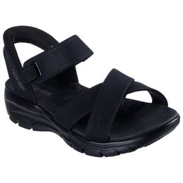 Skechers Damen Sandale "EASY GOING-SOMEWHERE SUNNY", Gr. 38, schwarz, Lederimitat, unifarben, Schuhe, Schlupfschuh, Plateausandale mit Slip-ins