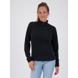 DEPROC Active Damen Fleecejacke "DECORAH II WOMEN", schwarz, Gr. 46, 100% Polyester, Jacken, weiche Fleecejacke in traditioneller Optik