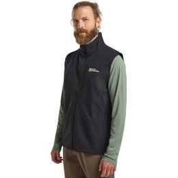 Jack Wolfskin Herren Funktionsweste "PRELIGHT STRIDE VEST M", schwarz, Gr. M, Oberstoff: 100% POLYESTER ; Futter 1:00% POLYESTER, Westen