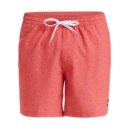 Quiksilver Herren Boardshorts "Surfsilk Straight 16""spiced coral mini chaos, Gr. M, 92% Polyester, 8% Elasthan, Hosen