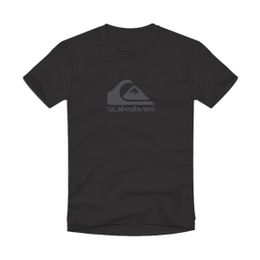 Quiksilver Herren T-Shirt "EV COMP LOGO SHORT SLEEVE", schwarz, Gr. S, unifarben, Jersey, Obermaterial: 100% Baumwolle, Shirts
