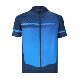 Endurance Jungen Radtrikot "Jillard", blau, Gr. 140, mehrfarbig, 100% Polyester, Trikots, mit funktionaler Quickdry-Technologie