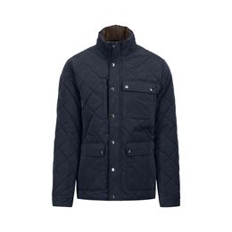 Fynch-Hatton Herren Fieldjacket, blau, Gr. L, unifarben, Steppware, Obermaterial: 62% Baumwolle, 38% Polyamid, Jacken, mit Taschen