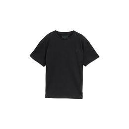 Tom Tailor Jungen T-Shirt, schwarz, Gr. 128, unifarben, Single Jersey, Obermaterial: 100% Baumwolle, Shirts, oversize, for Boys