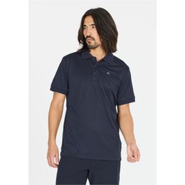 WHISTLER Herren Langarm-Poloshirt "Felox", blau, Gr. 4XL, unifarben, 100% Polyester, Shirts, aus schnell-trocknendem Material