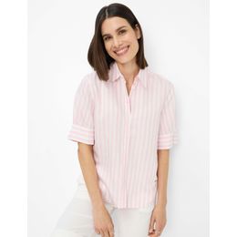 Brax Damen Kurzarmbluse "Style VILLY", rosa, Gr. 48, Web, 88% Viskose, 12% Polyamid, Blusen