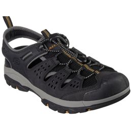 Skechers Damen Sandale "TRESMEN-MENARD", Gr. 44, schwarz, Lederimitat, Textil, Schuhe, Sommerschuh, Klettschuh, Outdoorsandale, mit