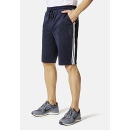 Herren Sporthose "Sportshorts mit Streifen HERO by John Medoox Sporthose", blau, Gr. XL, HERO by John Medoox, Stoff, 55% Polyester, 45% Baumwolle,