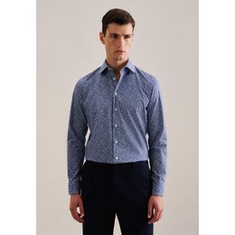 Seidensticker Herren Businesshemd "Slim", blau, Gr. 41, gebl&uuml;mt, 100% Baumwolle, Hemden, Slim Langarm Kentkragen Floral