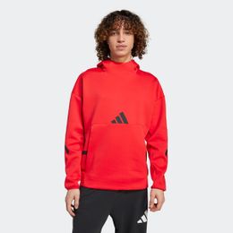 Herren Kapuzensweatshirt "M Z.N.E. HD", rot, Gr. M, adidas Sportswear, Obermaterial: 57% Polyester, 43% Baumwolle, Sweatshirts