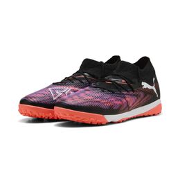 Fußballschuh Puma "FUTURE 8 MATCH TT Fußballschuhe Damen", Gr. 38, weiß (schwarz, weiß glowing rot), Obermaterial: Textil, Synthetik; Futter: Textil, Synthetik; Innensohle: Textil; Laufsohle: Gummi, Schuhe