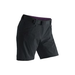 Maier Sports Damen Funktionsshorts "Lulaka Shorts", schwarz, Gr. 40, 90% Polyamid, 10% Elasthan, Hosen, Damen Shorts, kurze Wanderhose, Outdoorhose
