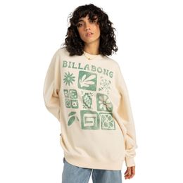 Billabong Damen Sweatshirt "Ride In"wei&szlig;cap, Gr. L, 55% Baumwolle, 25% Baumwolle, 20% Polyester, Sweatshirts