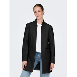 Only Damen Langmantel "ONLNANCY LIFE SOHO COAT CC OTW", schwarz, Gr. S, unifarben, Web, Obermaterial: 100% Polyester, Mäntel