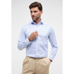 Eterna Herren Langarmhemd "MODERN FIT", blau, Gr. 39, Twill, 100% Baumwolle, Hemden, EASY IRON (bügelleicht)
