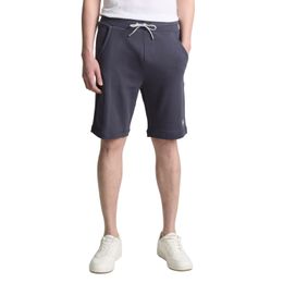 Tom Tailor Herren Sweatshorts, grau, Gr. L, unifarben, Sweatware, Obermaterial: 100% Baumwolle. Futter: 100% Baumwolle, Hosen, mit Kordelzug