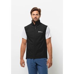 Jack Wolfskin Herren Funktionsweste "PRELIGHT VEST M", schwarz, Gr. S, OBERSTOFF: 84% POLYAMID, 16% ELASTHAN; Futter: 100% POLYESTER, Westen