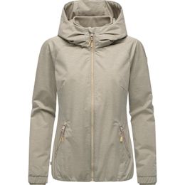 Ragwear Damen Outdoorjacke "Dizzie Tech", beige, Gr. XXXL, Obermaterial: 100% Polyester; Innenfutter: 100% Polyester, Jacken, Wasserdichte Damen