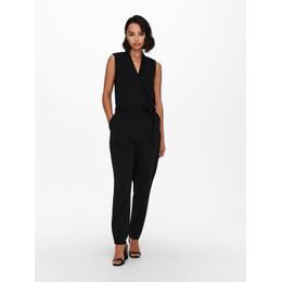 Jacqueline de Yong JDY Damen Jumpsuit "JDYHONEY LIFE S/L JUMPSUIT JRS NOOS", schwarz, Gr. L, unifarben, Jersey, Obermaterial: 95% Polyester, 5% Elasthan, Overalls