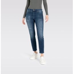 MAC Damen 7/8-Jeans, blau, Gr. 36, Denim/Jeans, Obermaterial: 94% Baumwolle, 4% Elastomultiester, 2% Elasthan, Jeans
