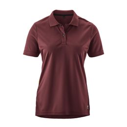 Gonso Damen Radtrikot "Pederoa", rot, Gr. 38, 100% Polyester, Trikots, Damen Radshirt, Polo-Shirt mit Spitzkragen, mit Rückentasche